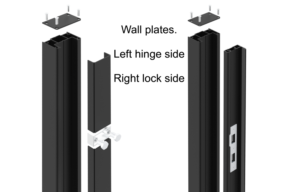Byfleet Pedestrian Aluminium Gate - Longman Gates Aluminium
